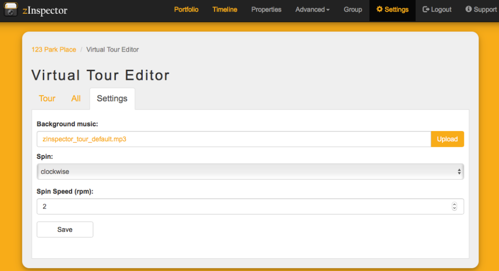 Virtual Tours – zInspector Support